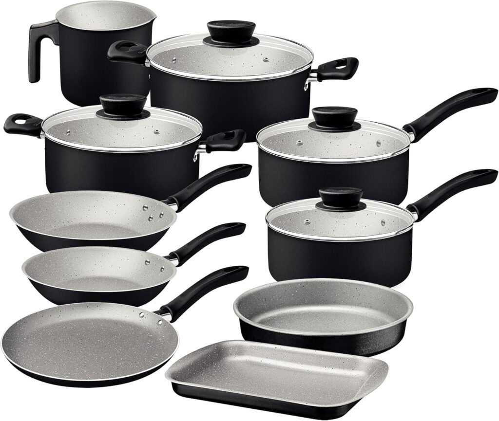 Jogo de Panelas Tramontina Linz em Alumínio com Revestimento ...